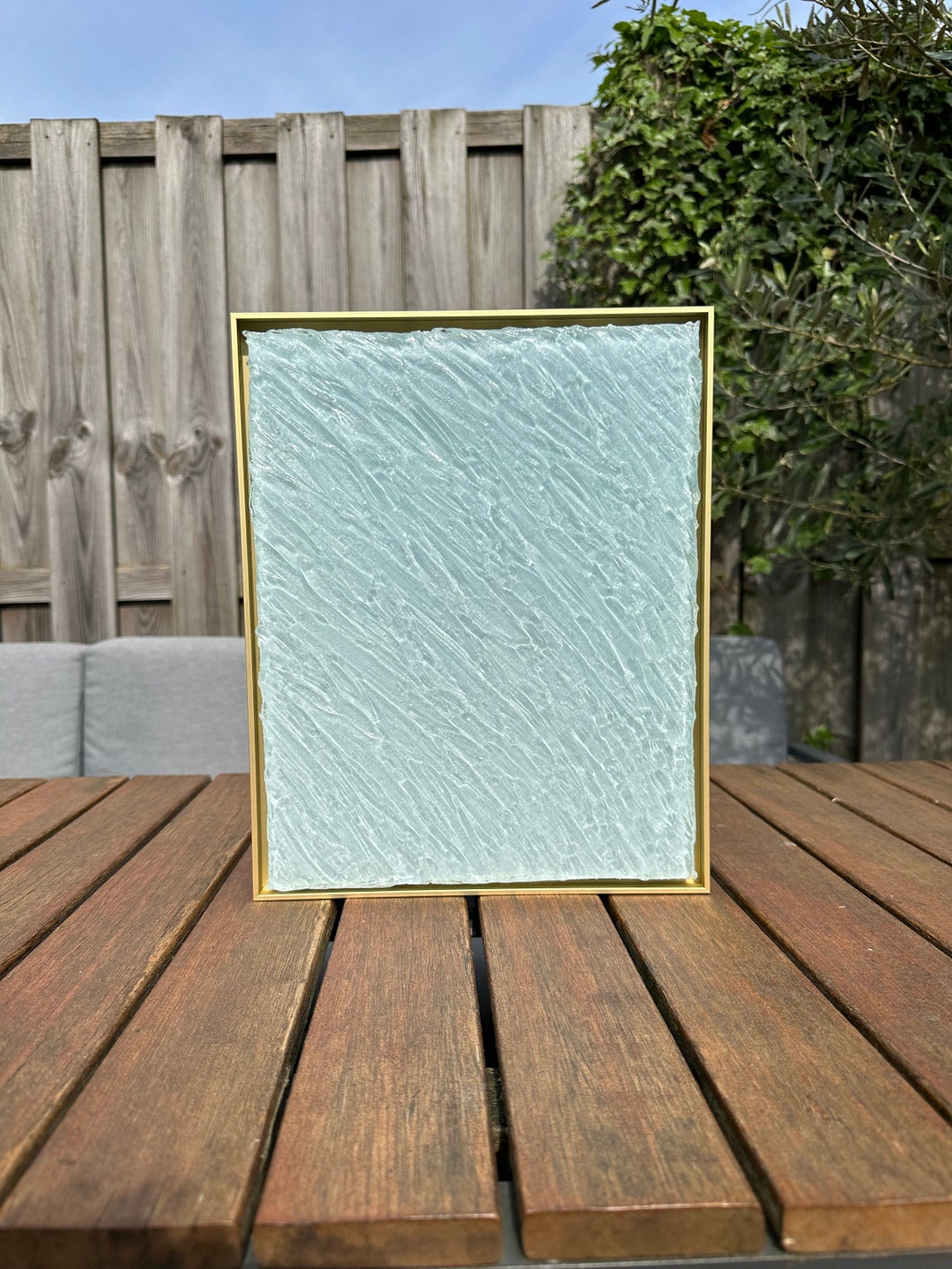 Resin Water Art - Silver Ripples - Etsy