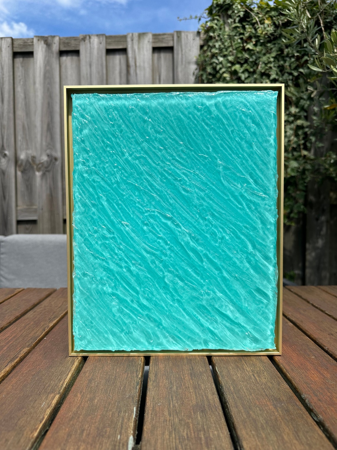 Resin Water Art - Aquamarine Ripples - Etsy
