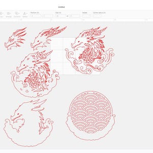 Wind Element Dragon.laser Cut Wooden Wall Art With a 3D Layered Mandala Design.perfect for Home ...