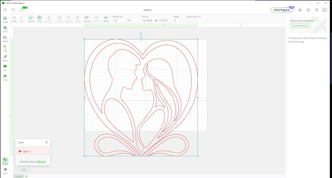 Valentine Day Laser Cut File Couple Hearts,the Most Romantic Gift for ...