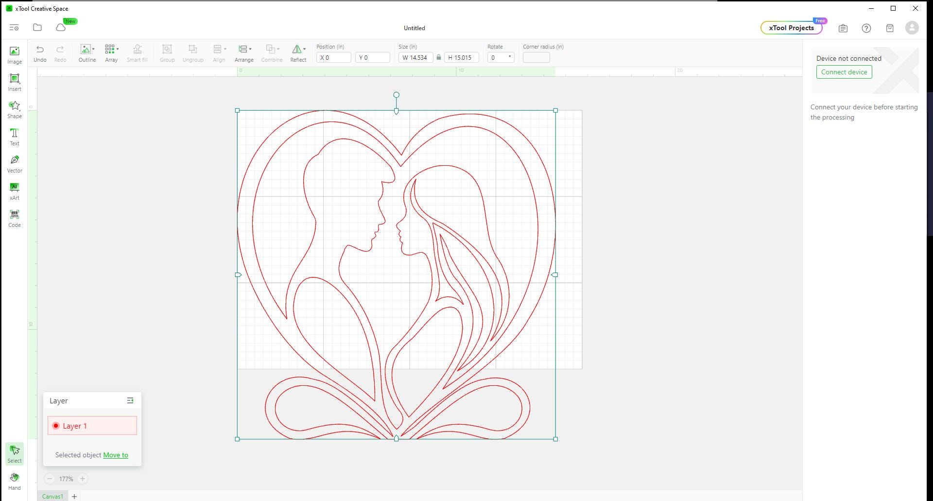 Couple Hearts Laser Cut File, Romantic Gift (svg, Pdf, Eps, Dxf). - Etsy