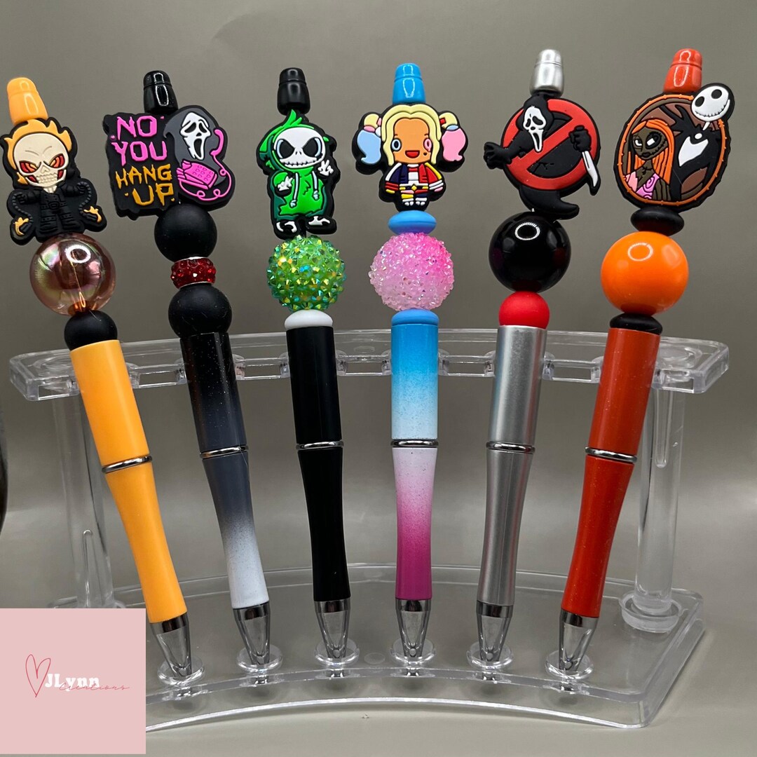 Halloween Beaded Pens// Halloween Character Beaded Pens // Fun ...