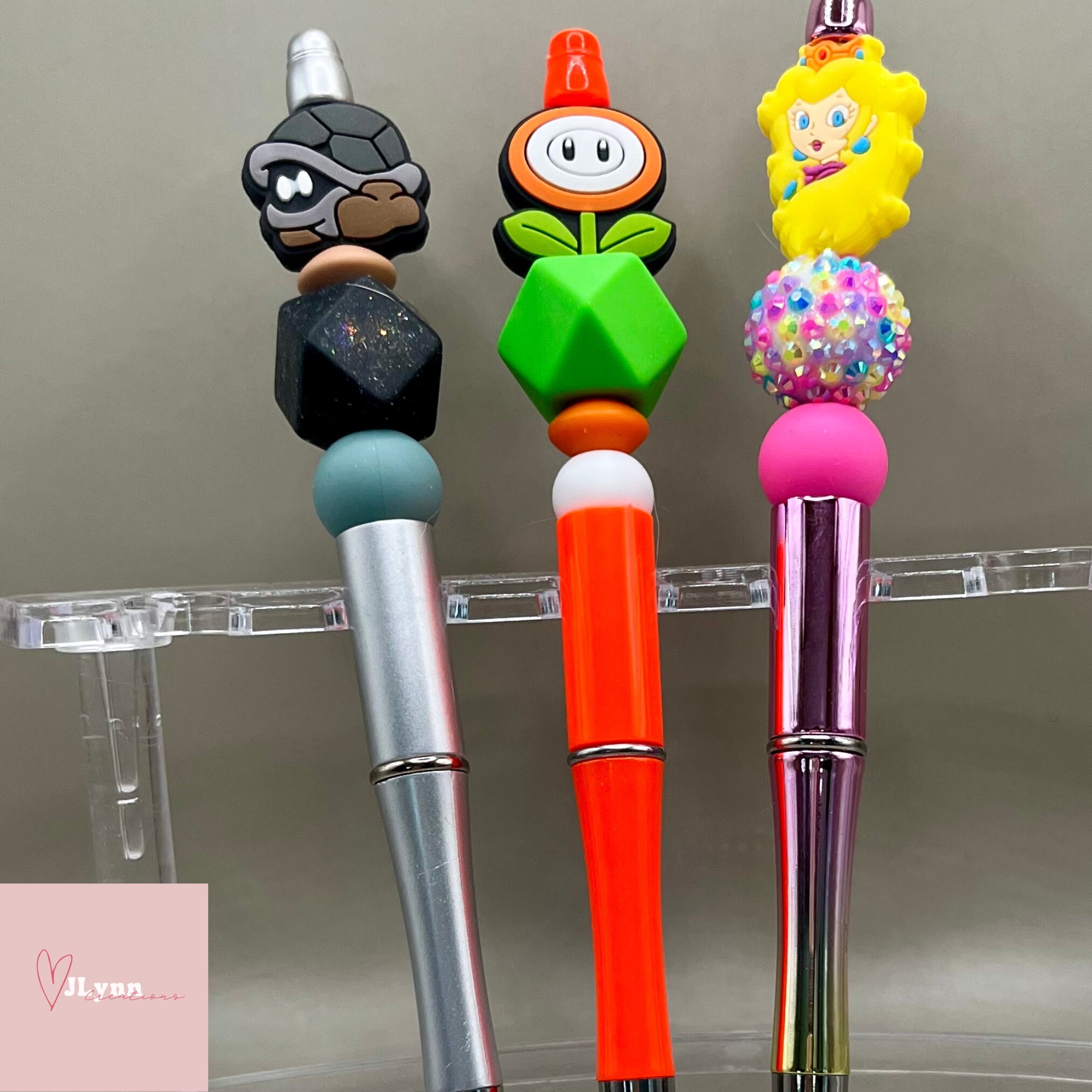 Super Mario Bros Beaded Pens // Mario Bros Beaded Pens // Character ...