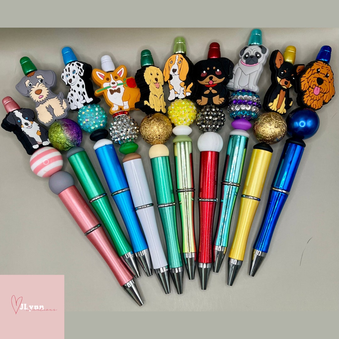 Dog Beaded Pens Series 2 // Cute Dog Beaded Pens // Dog Breed Pens ...