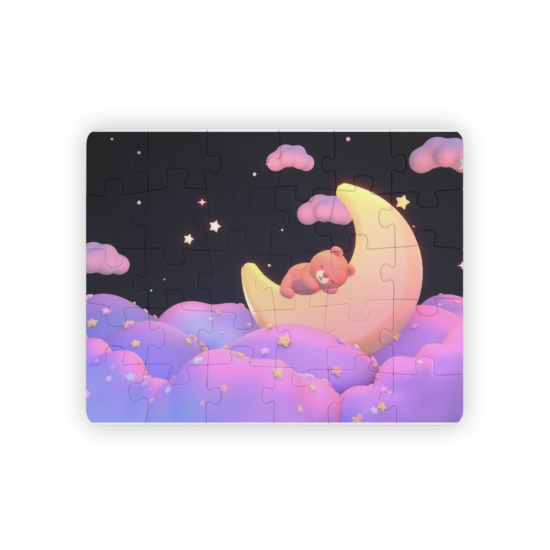 Goodnight Bear & Moon Kids Puzzle (large Pieces) - Etsy