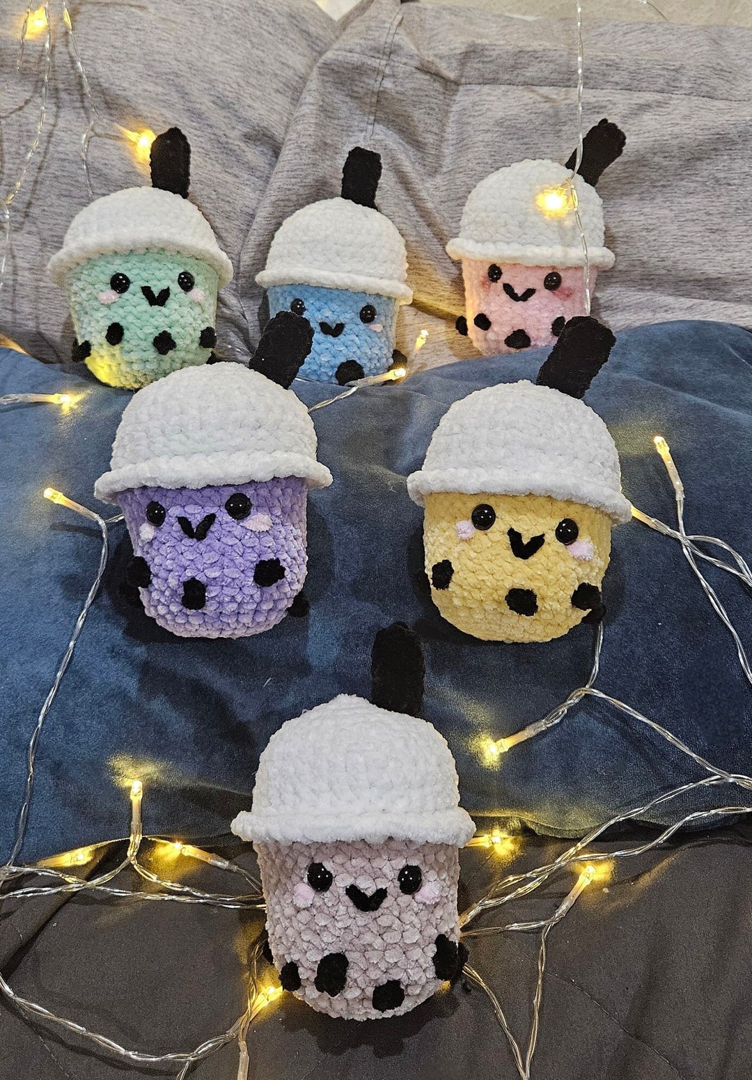 Crochet Boba Plushies Amigurumi, Cute ,soft Bubble Tea - Etsy