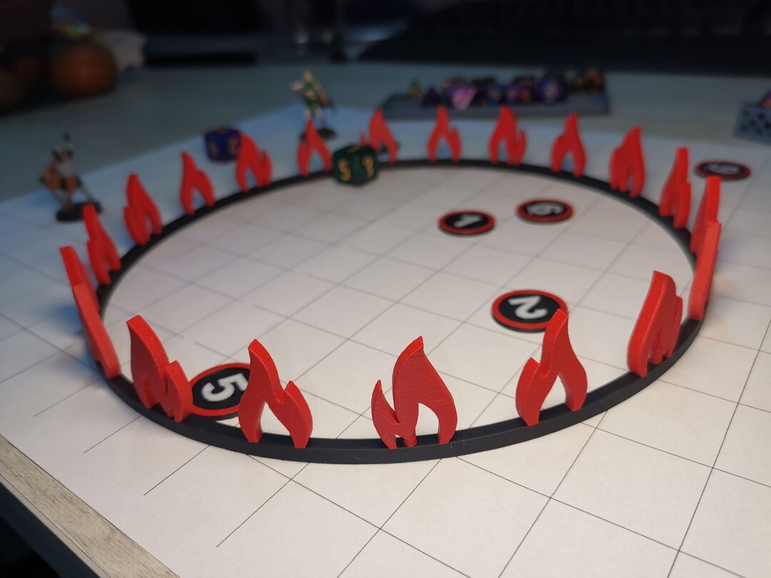 D&D Fireball Spell Aoe Template - Etsy