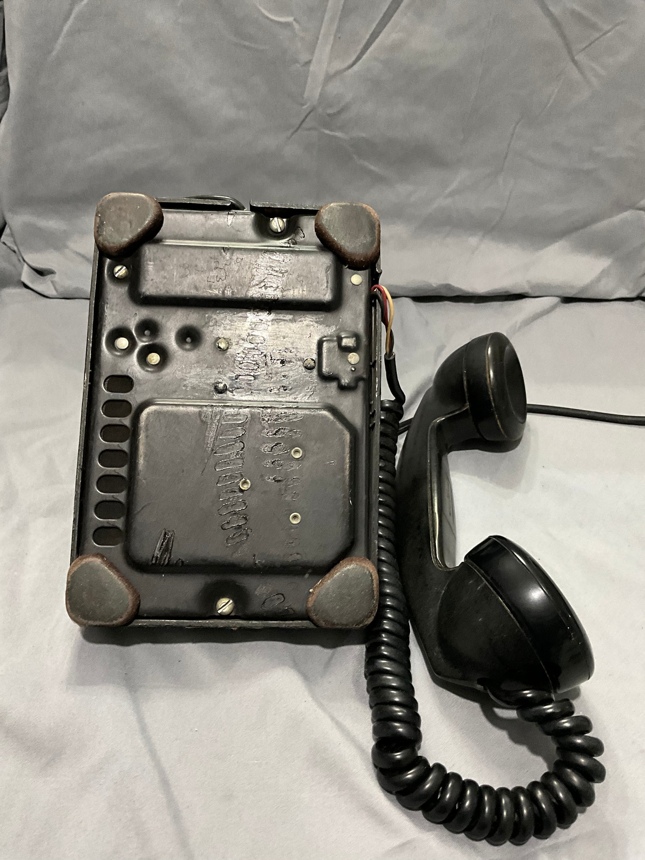 Vintage MCM Black Western Electric Telephone Without Dial - Etsy