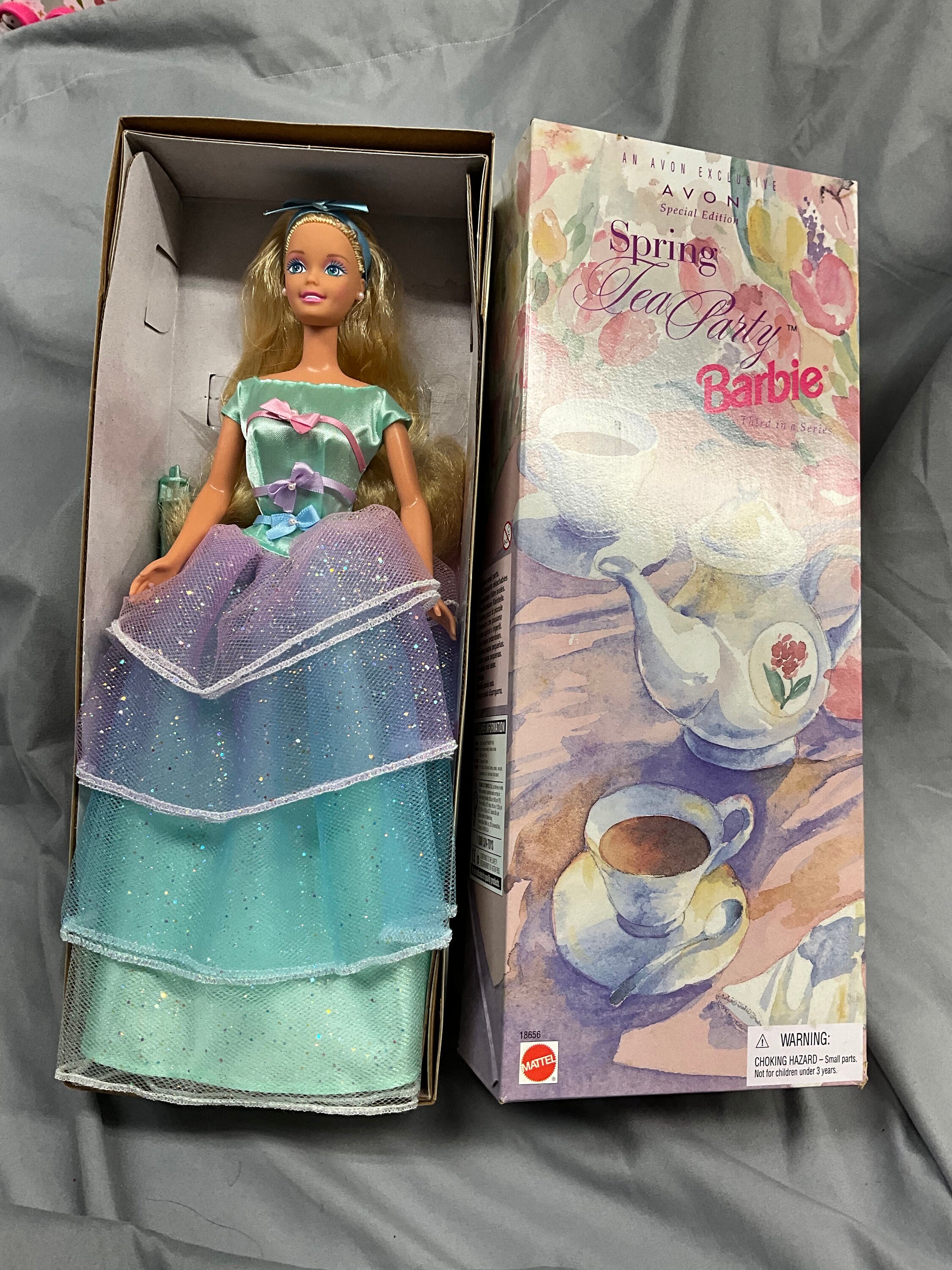 Mattel Avon Exclusive Special Edition Spring Tea Party Barbie (112) - Etsy