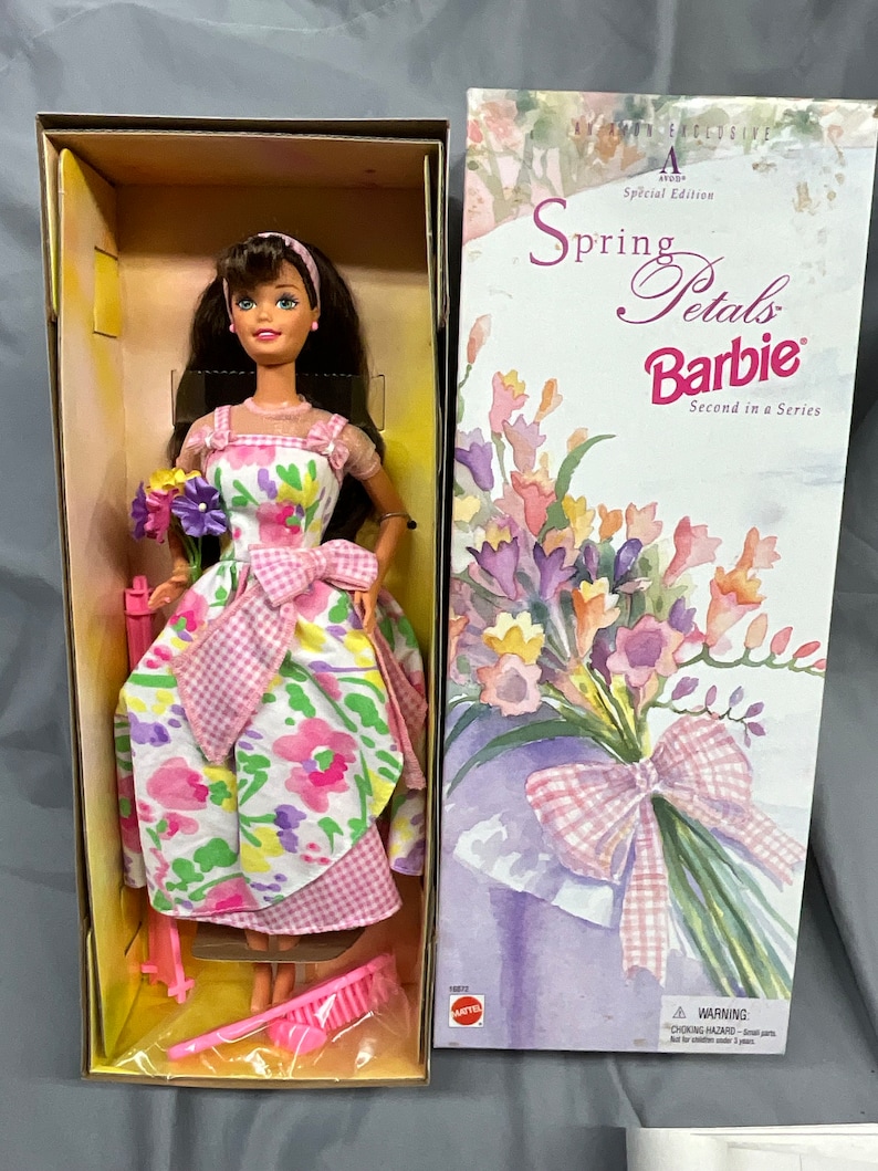 Mattel Avon Special Edition Spring Petals Barbie 1996 Second in a ...
