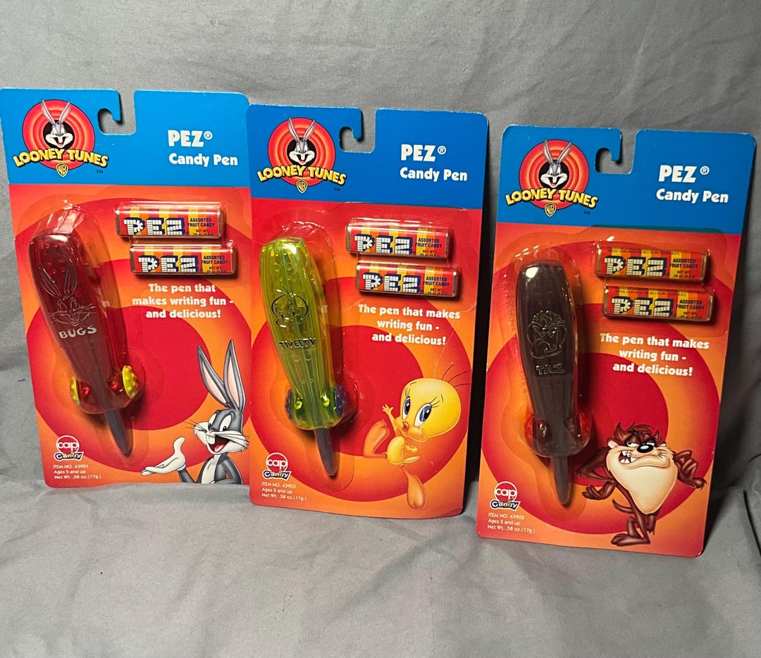 Pez Candy Pen Warner Brothers Looney Tunes Bugs Bunny, Taz & Tweety ...