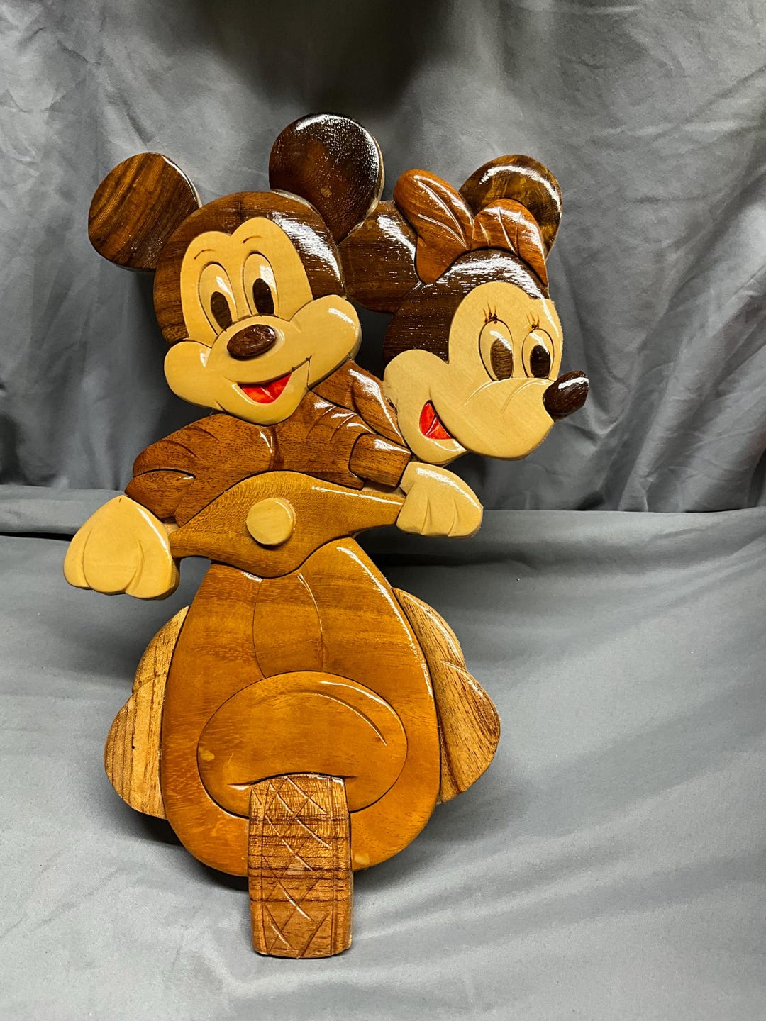 Disney Mickey & Minnie Mouse Intarsia on a Moped Wall Hanging - Etsy