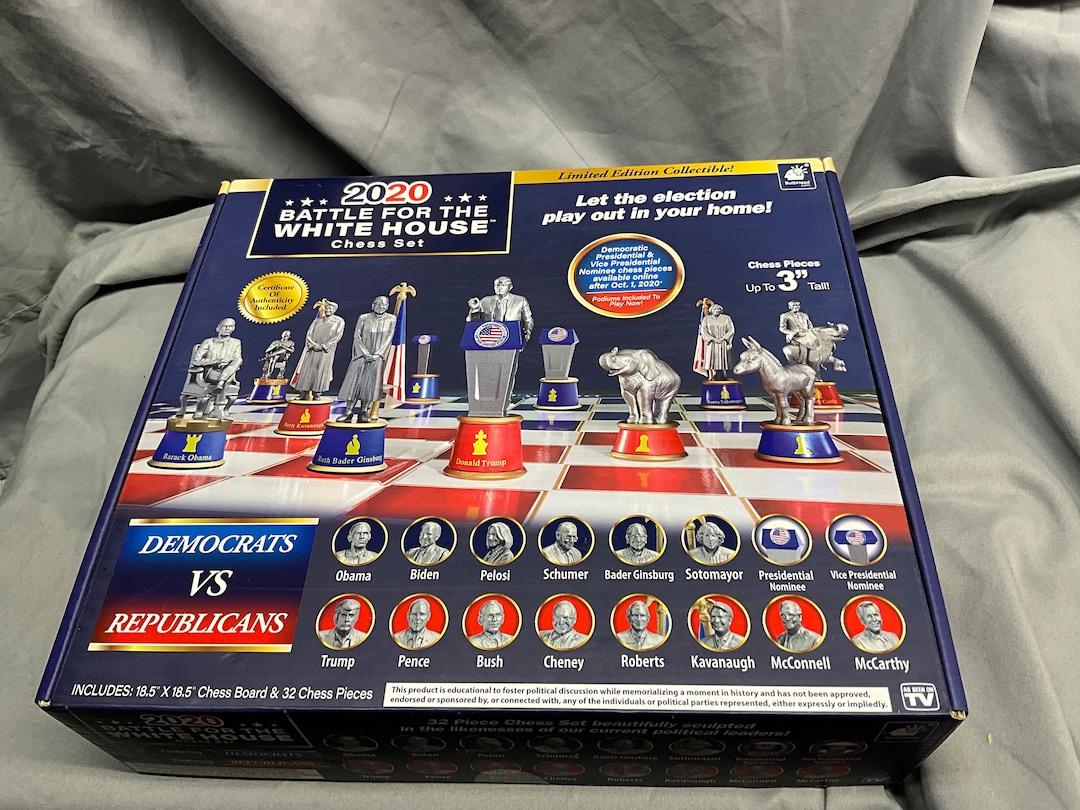 2020 Battle for the White House Chess Set - Etsy
