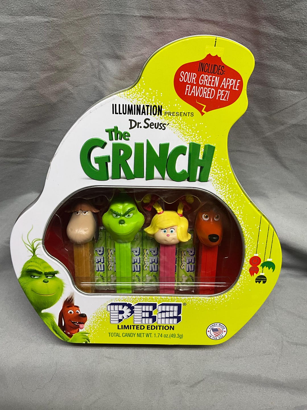 Pez Dr. Seuss the Grinch Christmas Gift Tin Set - Etsy