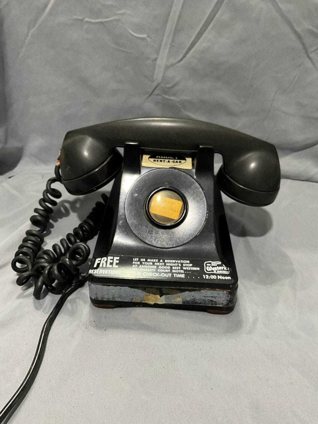 Vintage MCM Black Northern Electric Telephone Without Dial - Etsy