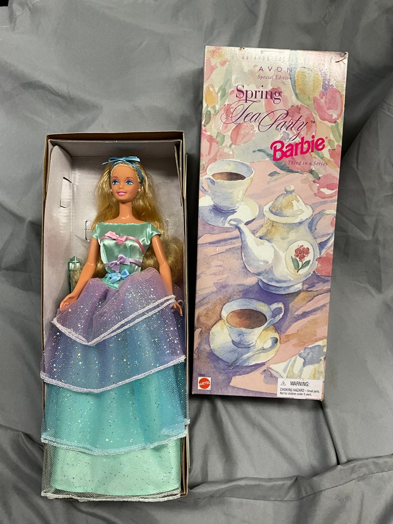 Mattel Avon Exclusive Special Edition Spring Tea Party Barbie - Etsy