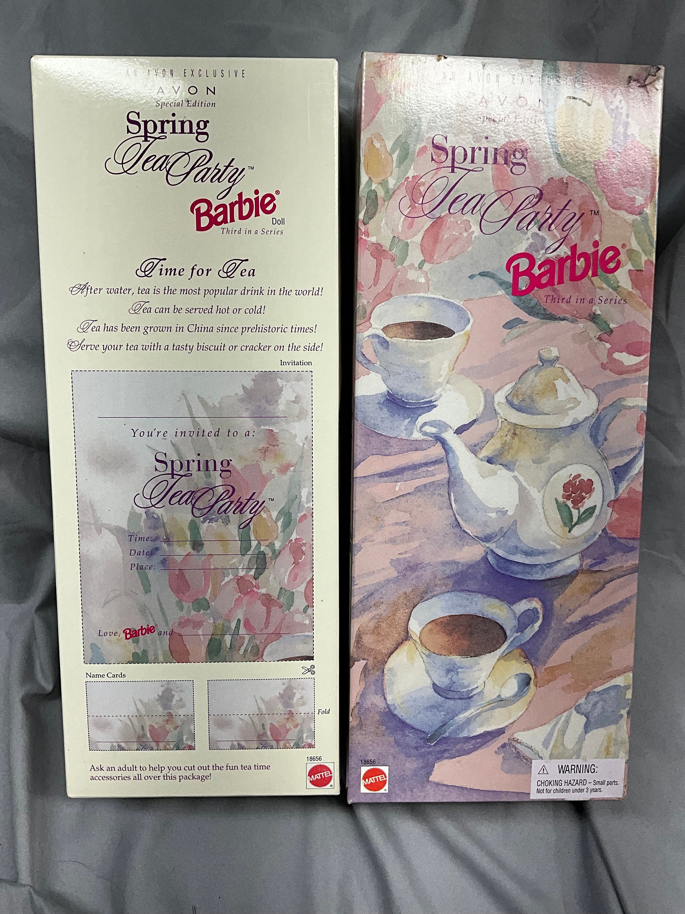 Mattel Avon Exclusive Special Edition Spring Tea Party Barbie (112) - Etsy