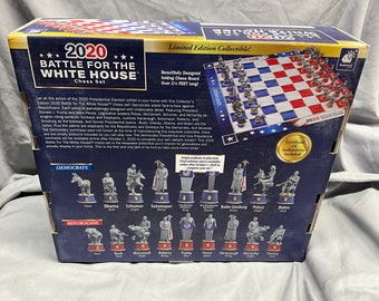 2020 Battle for the White House Chess Set Etsy