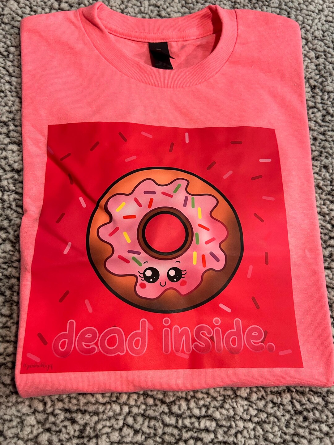 Dead Inside Donut Tshirt - Etsy
