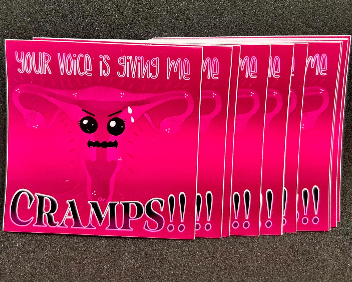 Irritated Uterus Sticker - Etsy