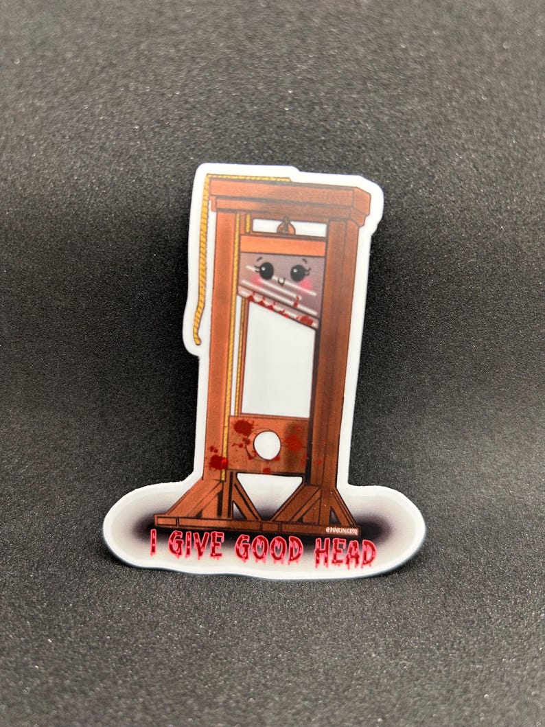 Lil Miss Guillotine Sticker - Etsy