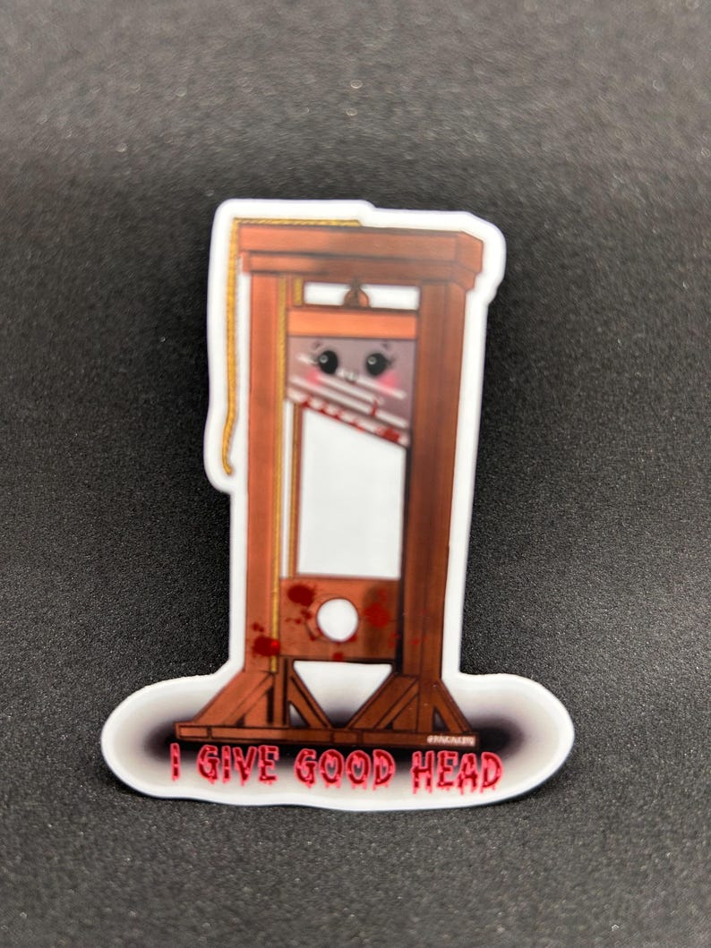 Lil Miss Guillotine Sticker - Etsy