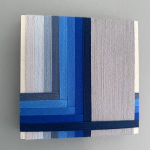Abstract Textile Artwork Created by Hand Weaving and Wrapping Multi ...
