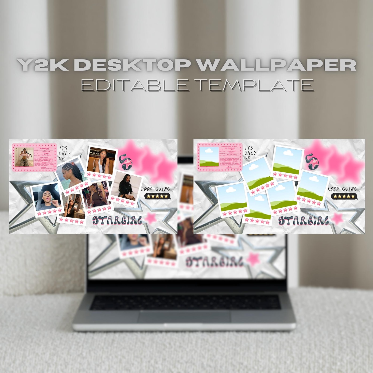 Pink Y2K MacBook Wallpaper | Laptop Wallpaper | Desktop Background ...
