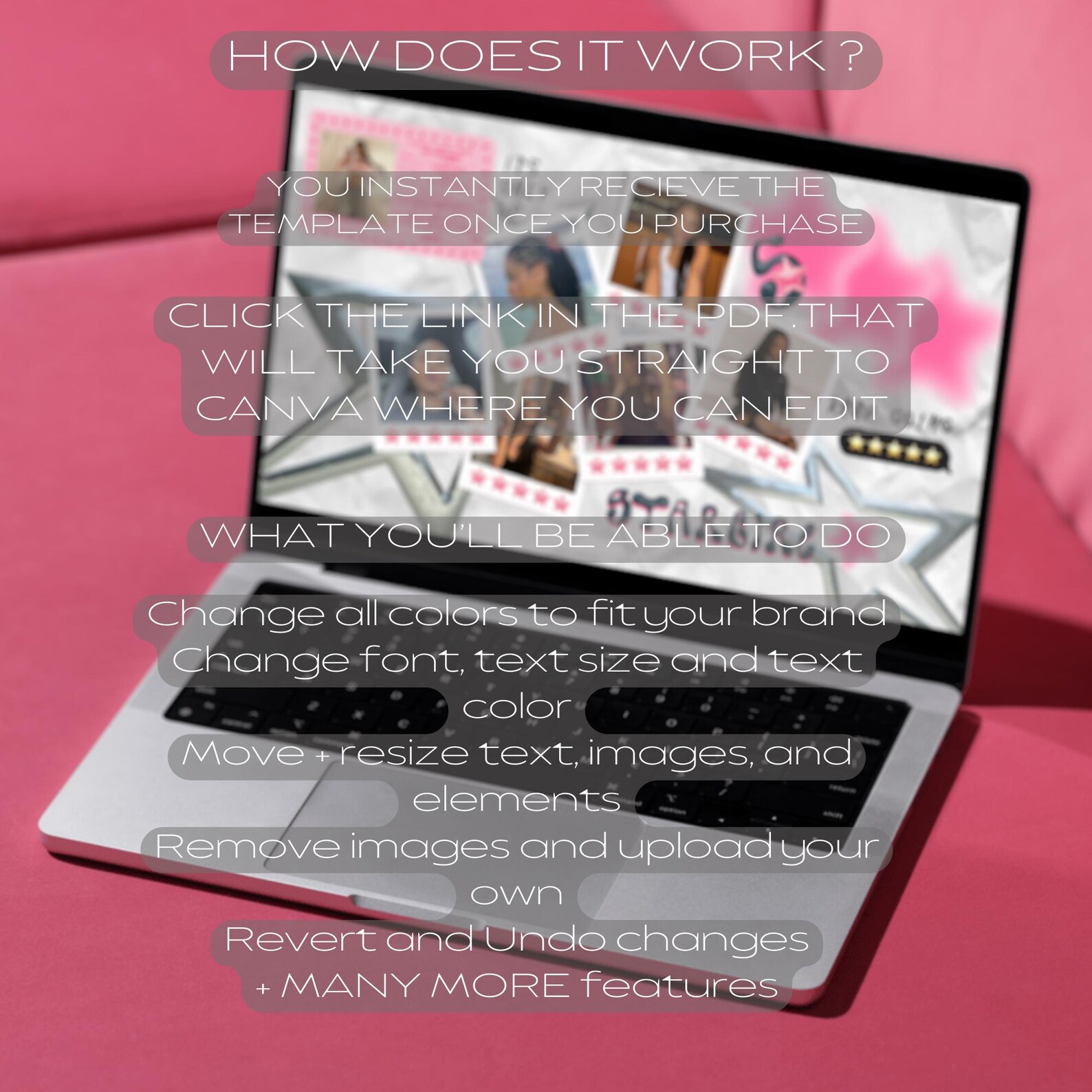 Pink Y2K MacBook Wallpaper | Laptop Wallpaper | Desktop Background ...