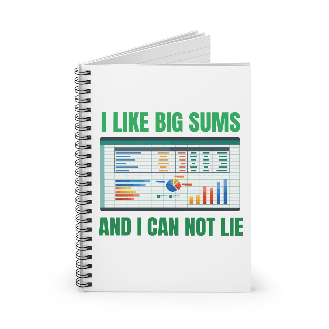 Funny Excel Spiral Notebook - Ruled Line, Excel Spreadsheet Humor, Data ...