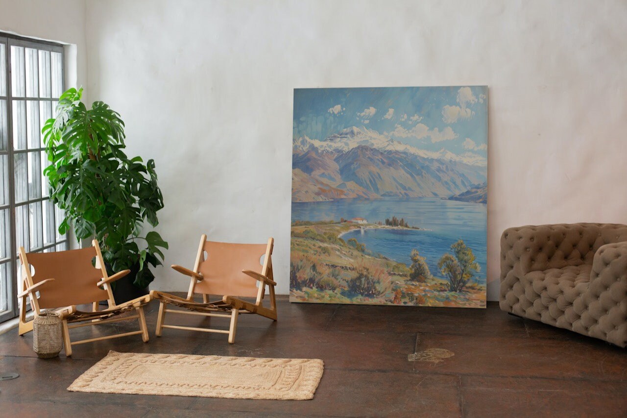 Vintage Chile Wall Art Painting, Instant Digital Download, Scenic ...