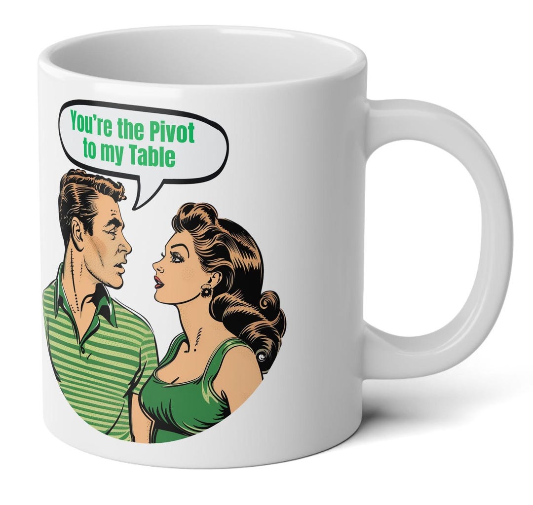Pivot Table Excel Jumbo Mug, 20oz, Excel Spreadsheet Humor, Data ...