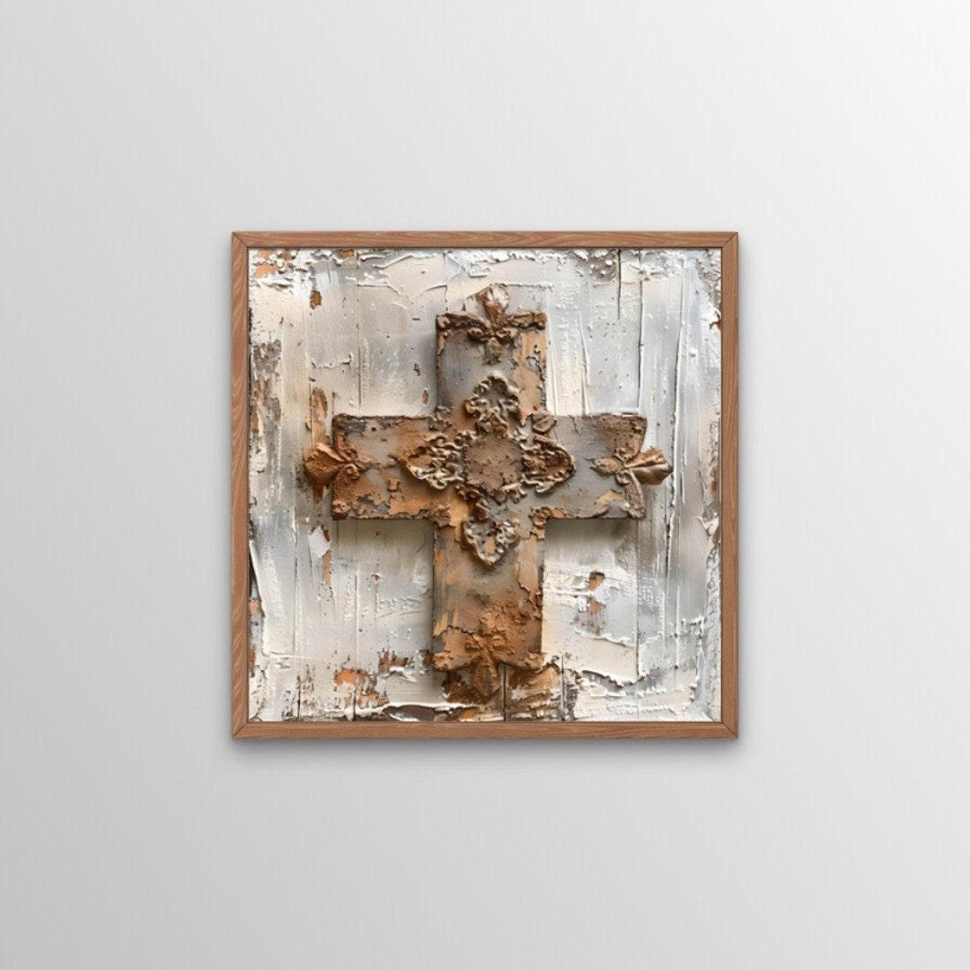 Ornate Cross Wall Art, Digital Print, Elegant Printable Wall Art ...