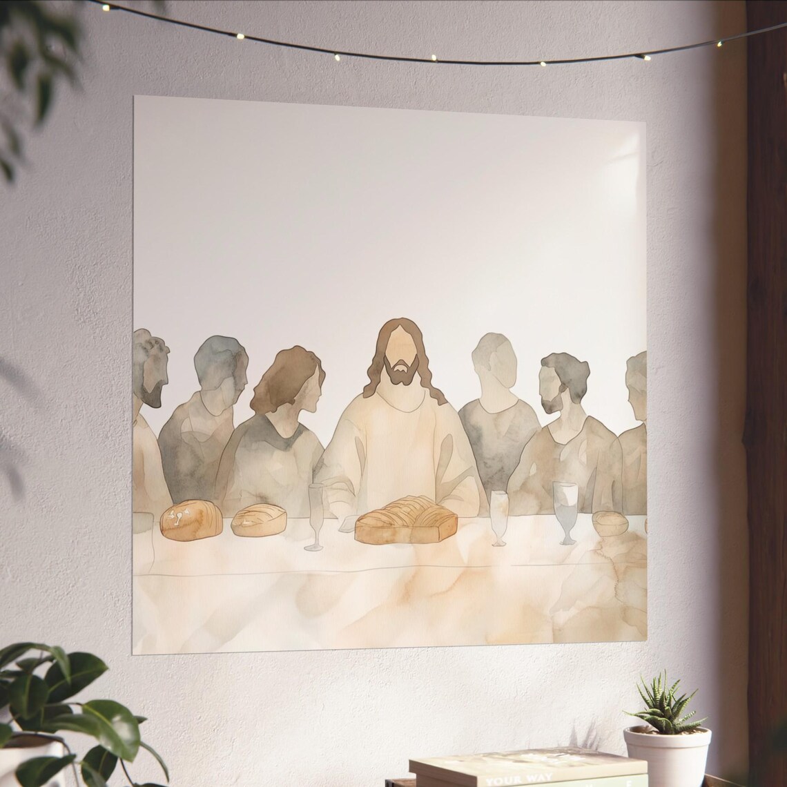 Last Supper Fine Art Poster, Christian Artwork, Modern Abstract Last ...