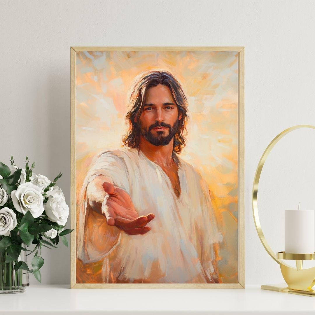 Jesus Fine Art Poster, Christian Art Print, Come Follow Me, Jesus ...