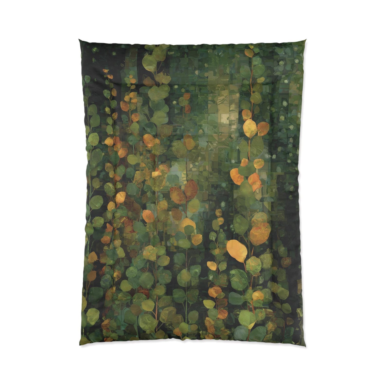Gustav Klimt Inspired Bedspread, Lightweight Botanical Summer Bed ...
