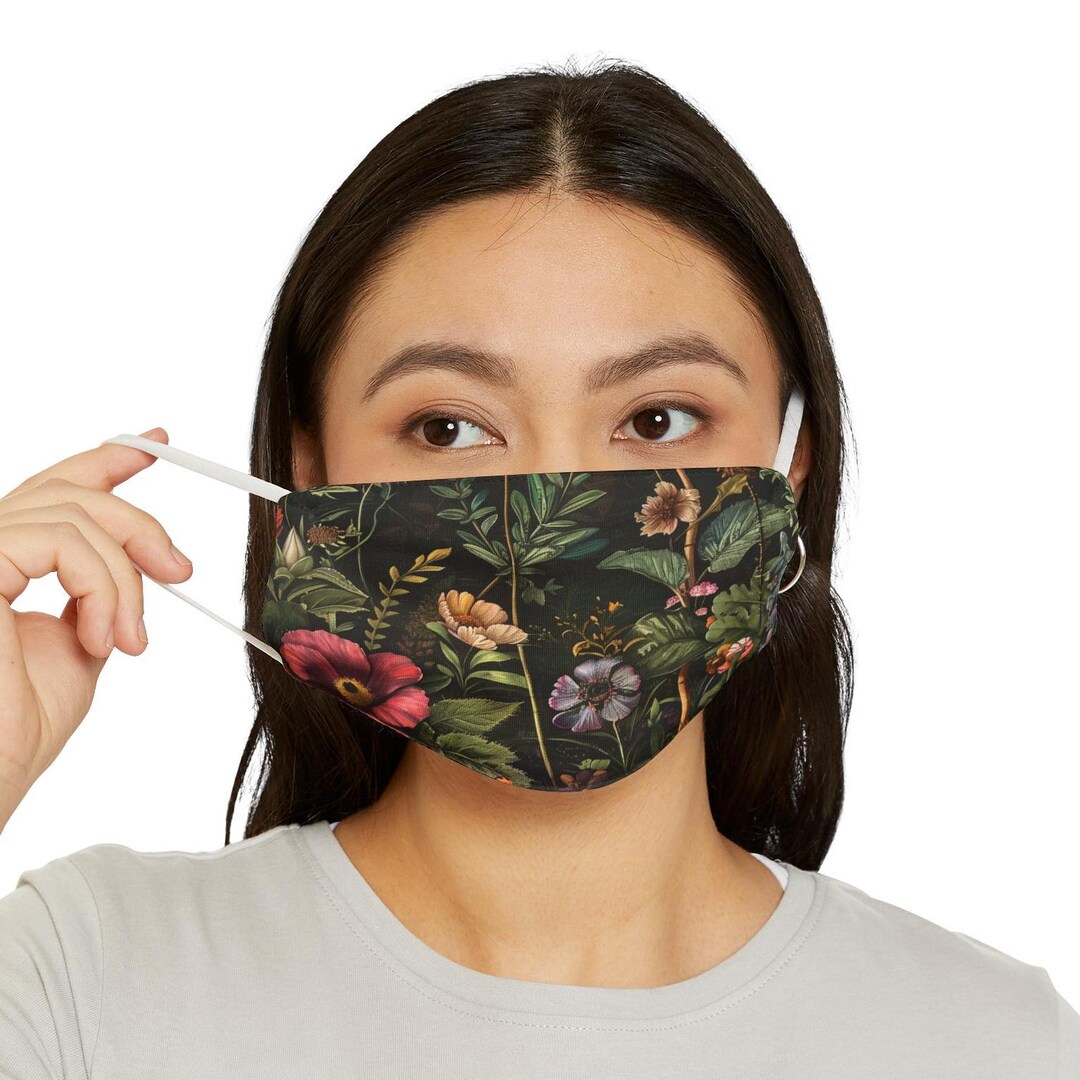 Snug-fit Polyester Face Mask, Floral Face Mask, Stylish Face Mask ...