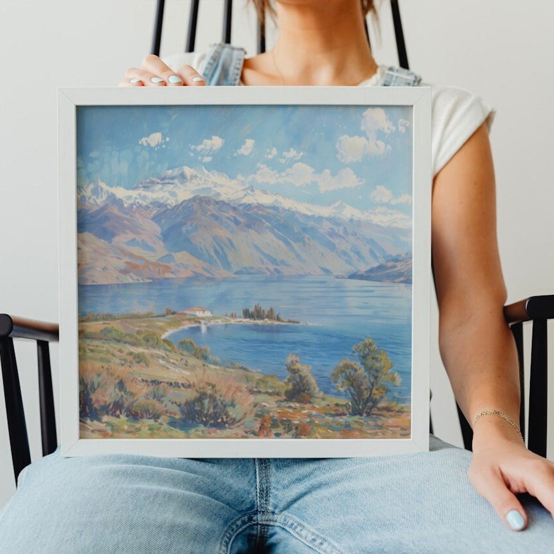 Vintage Chile Wall Art Painting, Instant Digital Download, Scenic ...