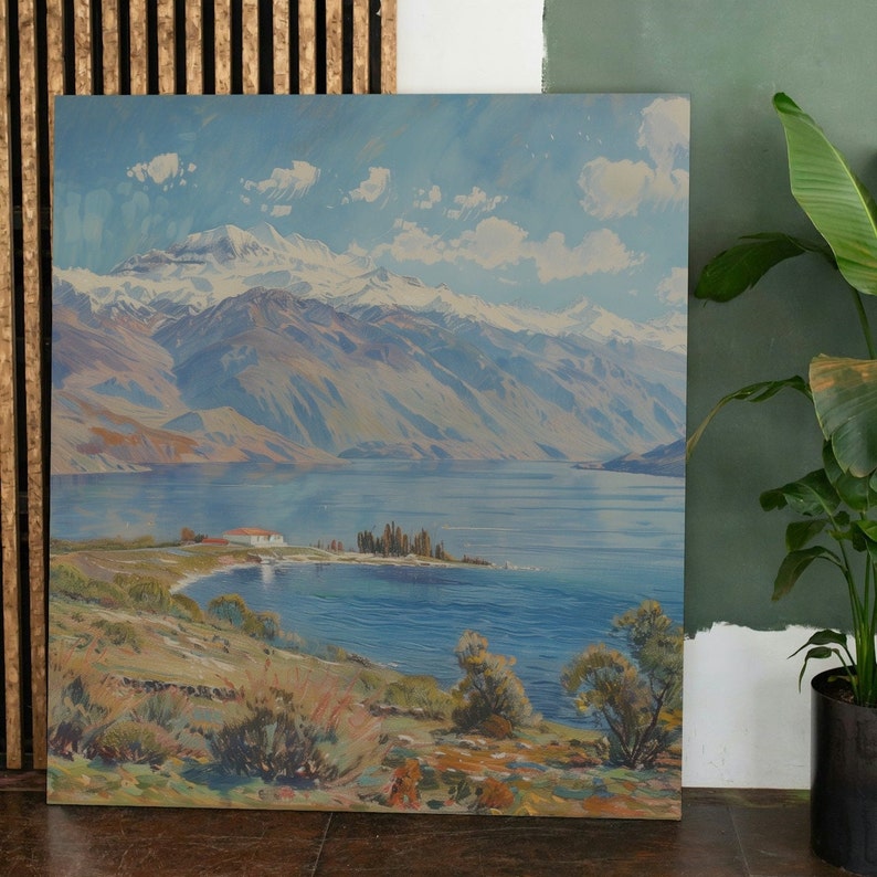 Vintage Chile Wall Art Painting, Instant Digital Download, Scenic ...