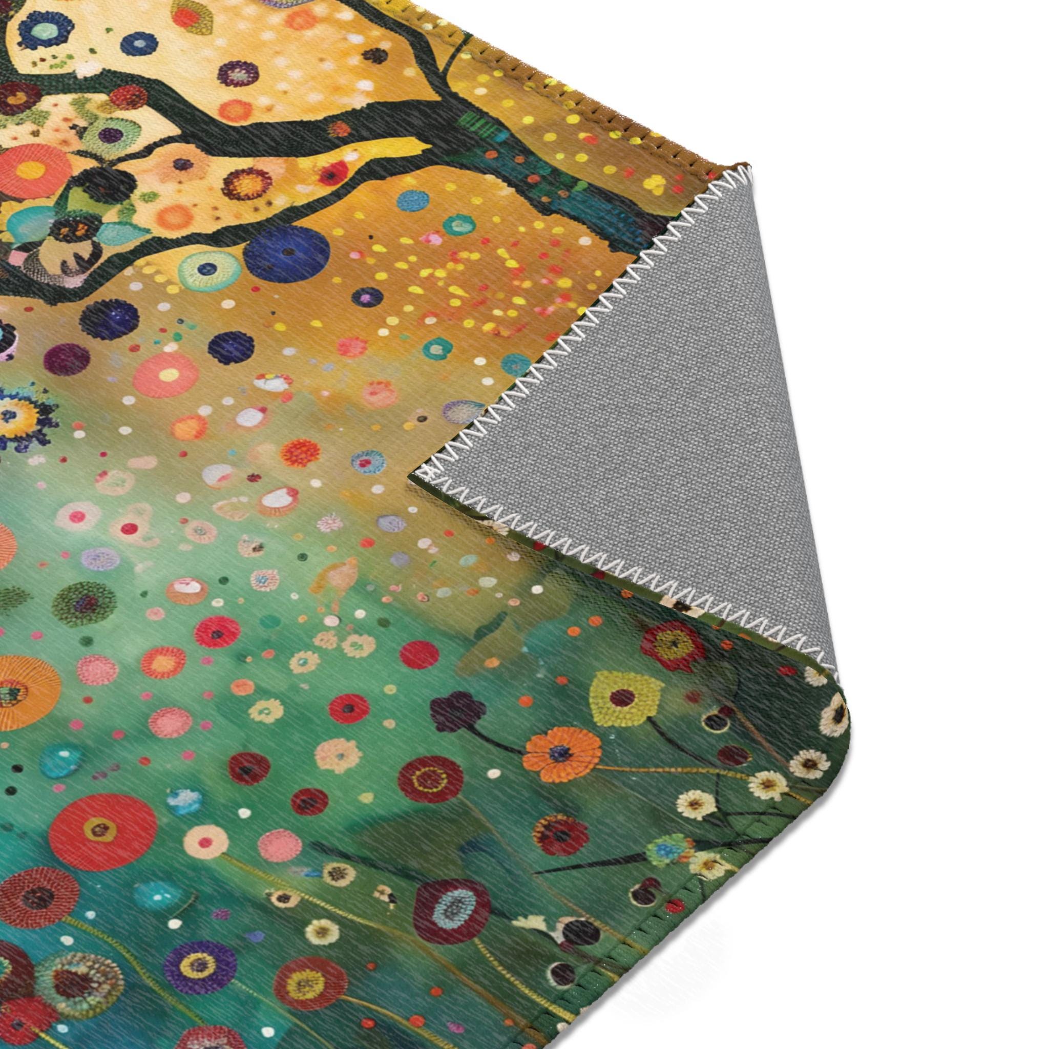 Gustav Klimt Inspired Area Rug, Funky, Colorful, & Unique Area Rugs ...