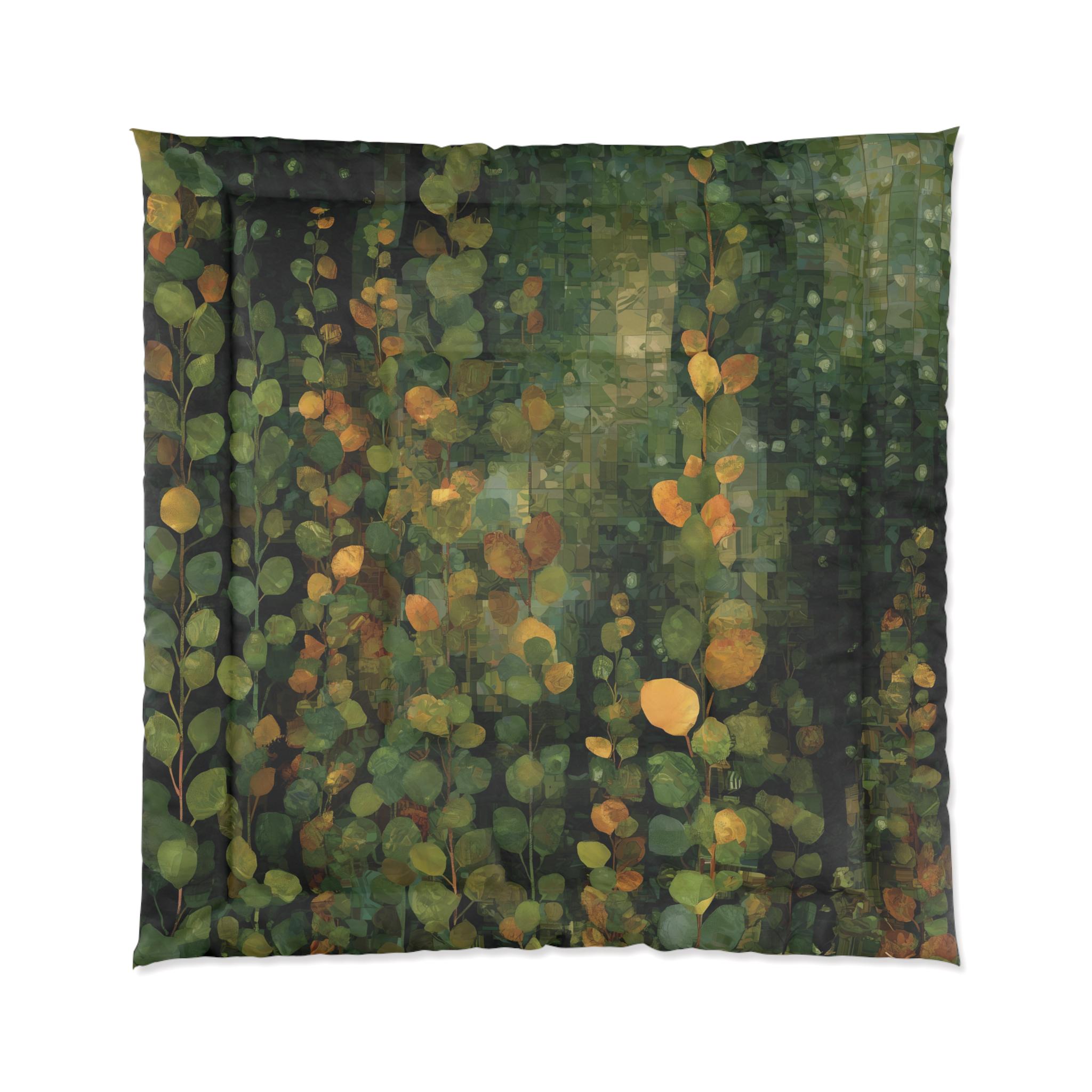 Gustav Klimt Inspired Bedspread, Lightweight Botanical Summer Bed ...