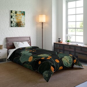 Gustav Klimt Inspired Bedspread, Lightweight Botanical Summer Bed ...