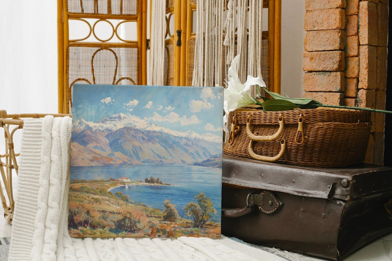 Vintage Chile Wall Art Painting, Instant Digital Download, Scenic ...