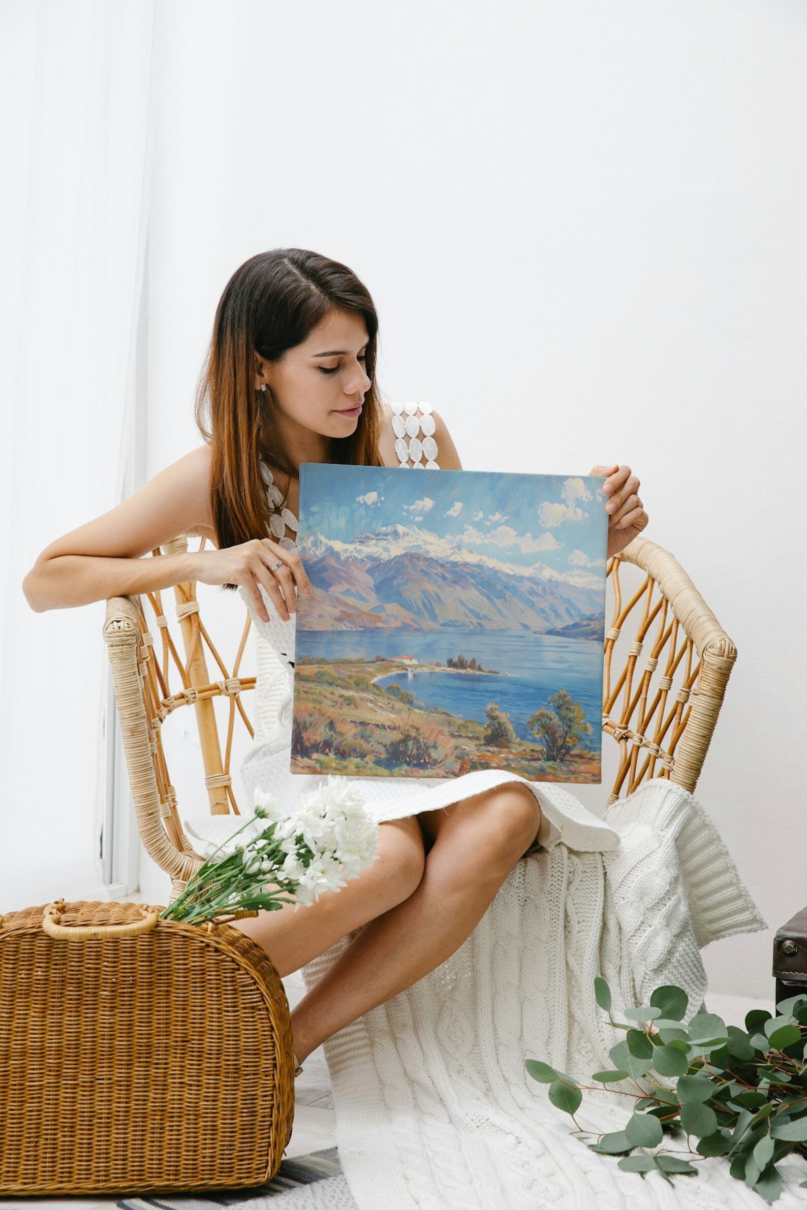 Vintage Chile Wall Art Painting, Instant Digital Download, Scenic ...