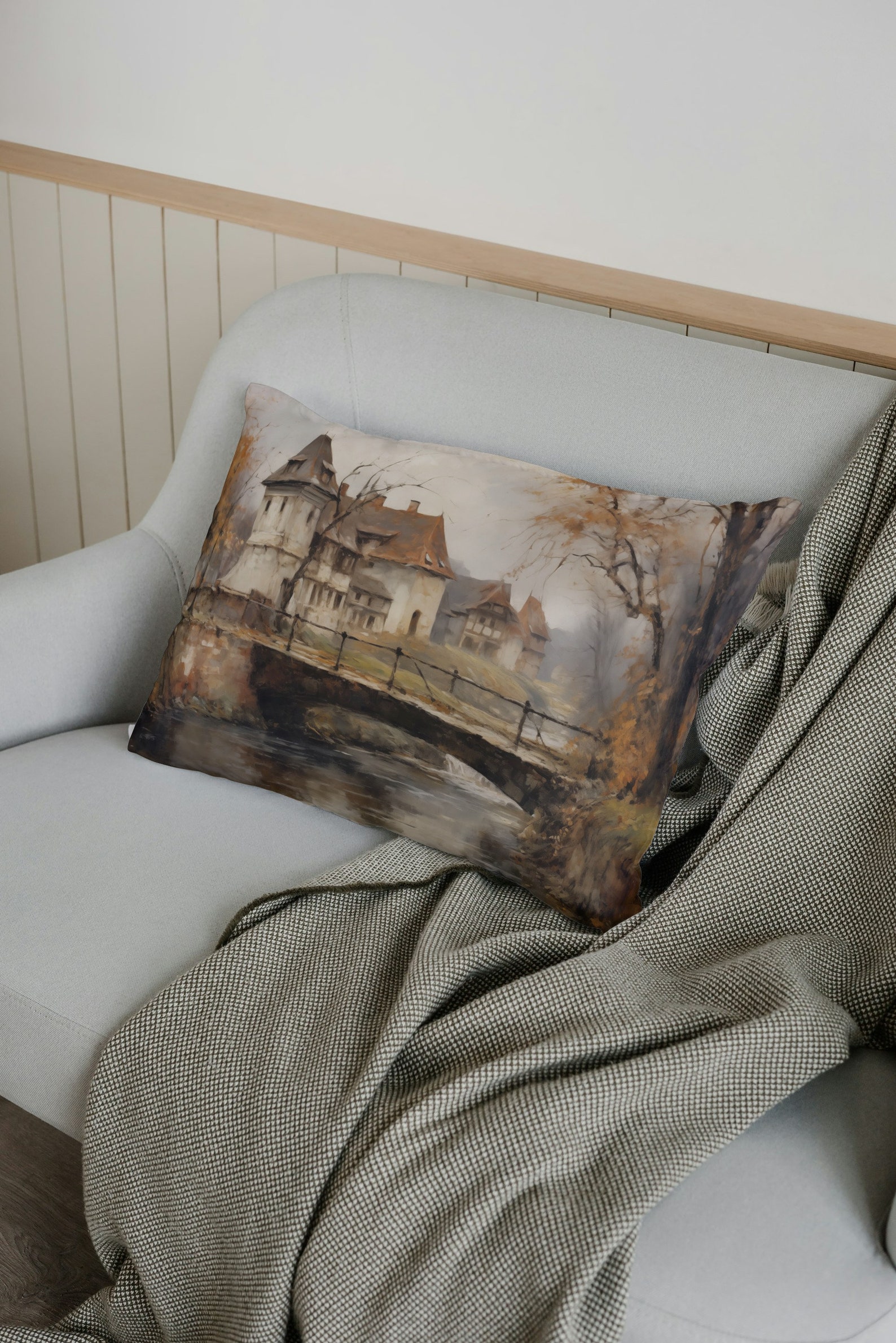 Cozy European Village Wall Art, Digital Print, Elegant Printable Wall ...