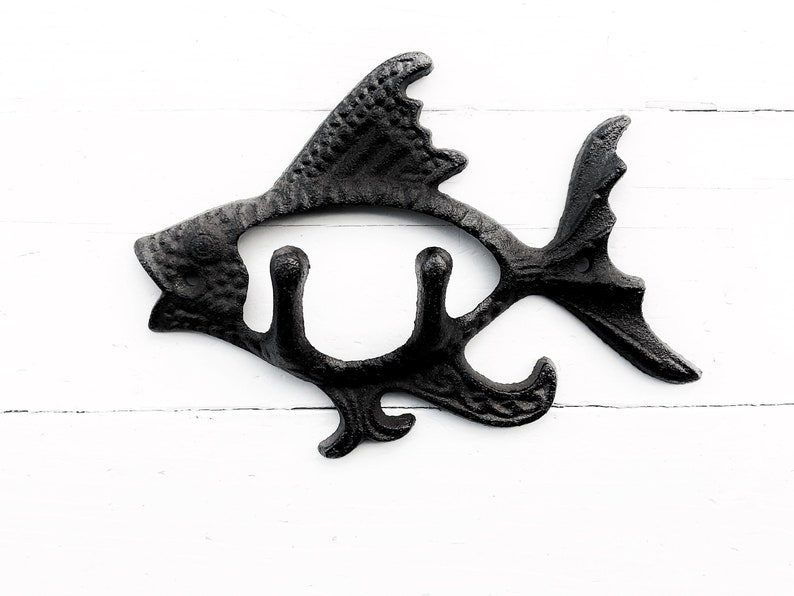Fish Hook Cast Iron Sea Coastal Beach Bathroom , Coastal Nursery ...