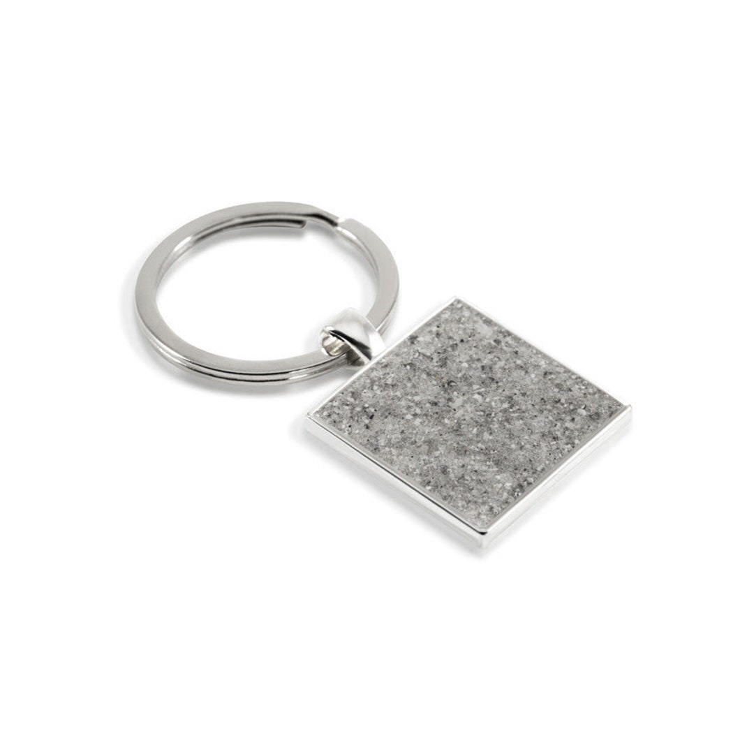 Beach Sand Keychain - Square - Silver - Florida Beach Sand Jewelry - Etsy