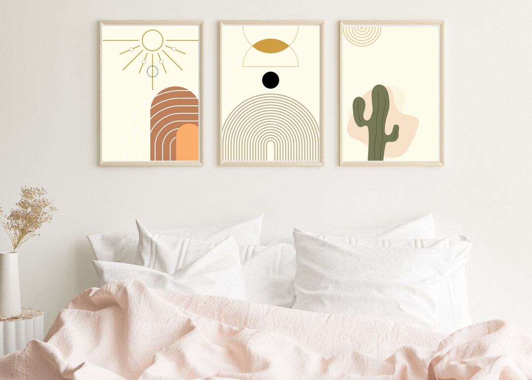 Set of 5 Minimalist Digital Art Prints | Modern Wall Decor | 10x14 ...