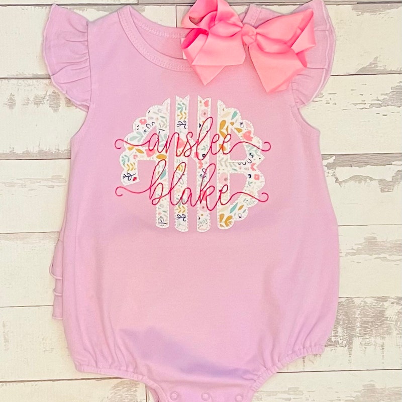 Baby Girl Monogram - Etsy