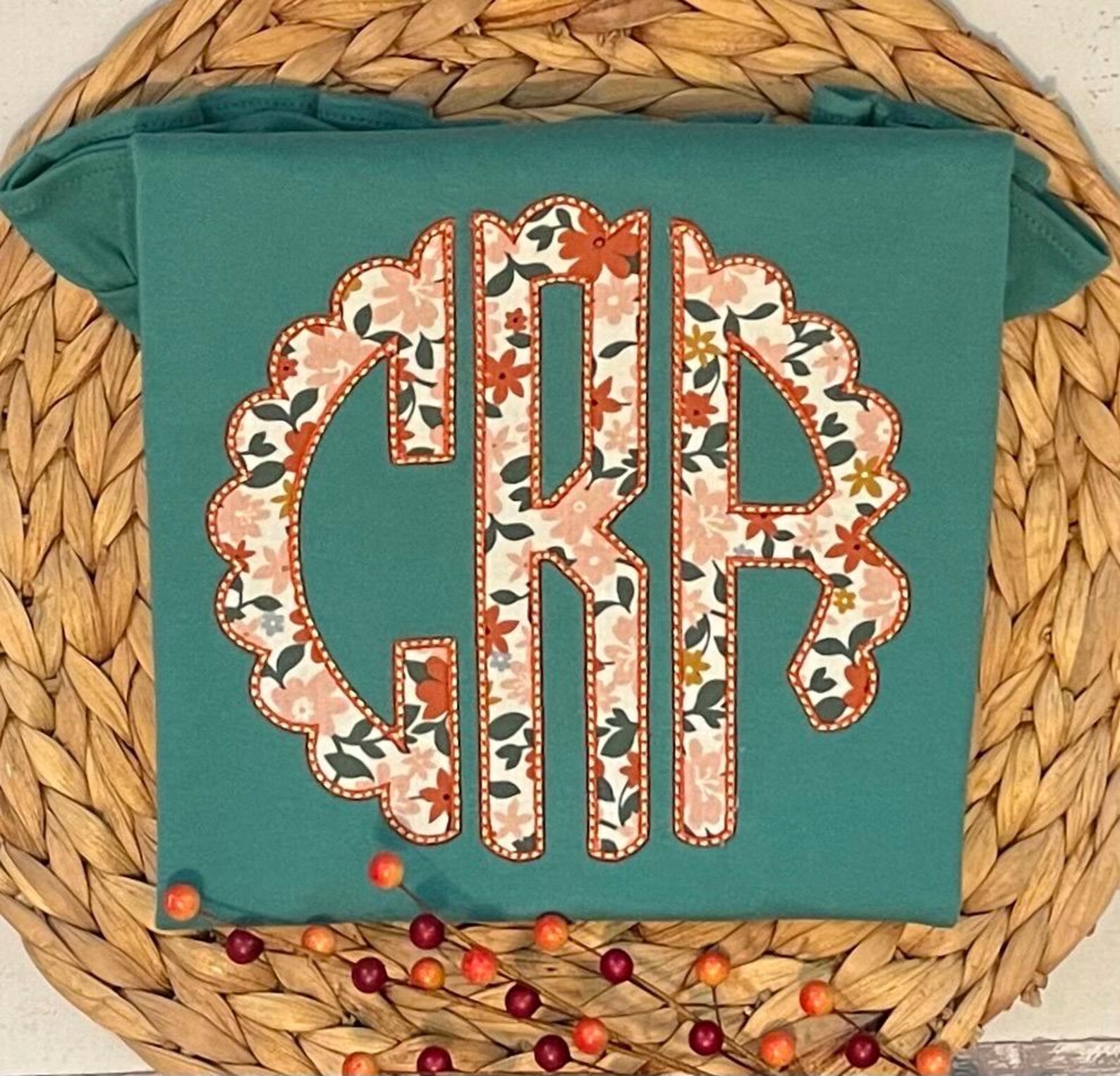 Girls Pumpkin Monogram Applique Top, Fall Monogram Shirt, Girls ...